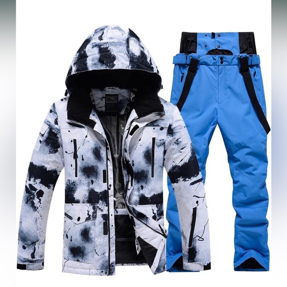 Jackets & Coats | Mens Ski Jacket And Pants Set Winter Thermal Coat ...